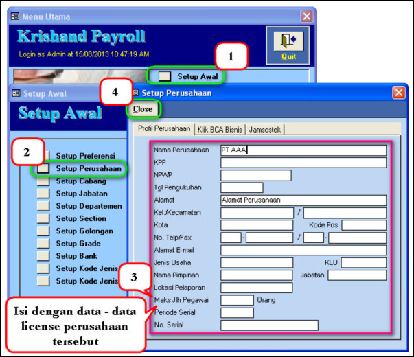 Bagaimana cara menggunakana software kishand dengan beberapa NPWP perusahaan yang berbeda pada 1 ...
